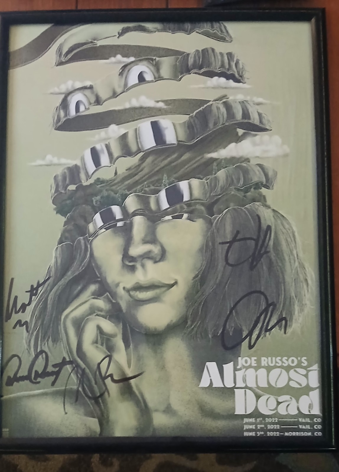 Joe Russos Almost Dead JRAD Autographed Concert Poster 2022 Red Rocks ...