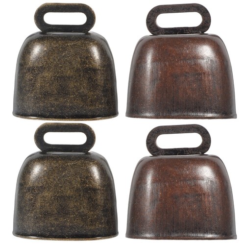 4 Pcs Horse Call Bells Handheld Bell Pet Anti- Lost Bells Antique Bells ...