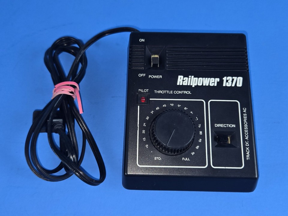 Railpower 1370 Transformer Model Train Controller Powerpack Throttle ...