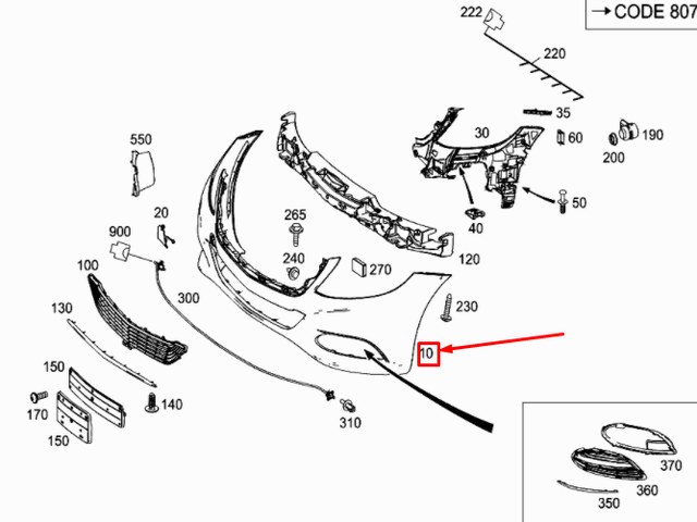 MERCEDES-BENZ S W222 Front Bumper A22288002479999 GENUINE for sale ...