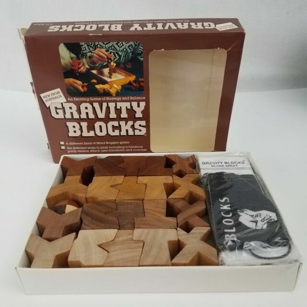 Vintage 1987 Gravity Blocks Building Game From Australia Wooden for ...