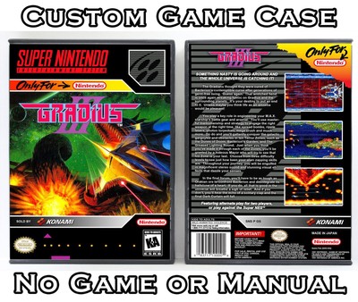 Gradius III - Super Nintendo SNES Custom Case *NO GAME* | eBay