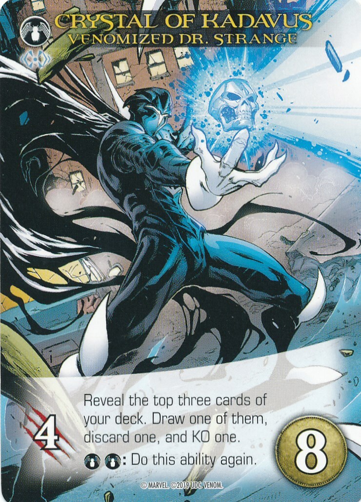 VENOMIZED DR STRANGE Upper Deck Marvel Legendary VENOM SP CRYSTAL OF ...