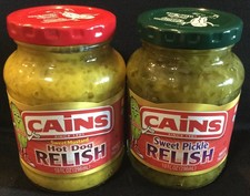 Cains Sweet Mixed Pickles 22 FL Oz Jar Barrel Cured Condiments Canes ...