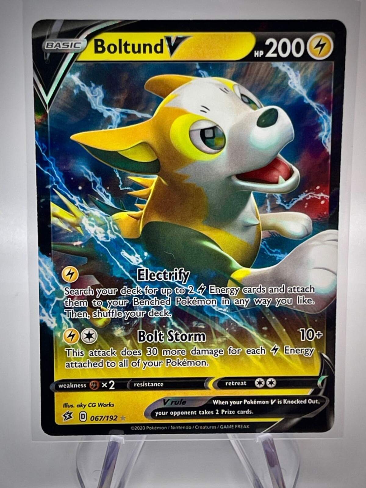 Pokémon TCG Boltund V Rebel Clash 067/192 Holo Ultra Rare | eBay