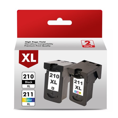 PG-210XL CL-211XL Ink Cartridges For Canon 210 XL PIXMA MX340 MX410 ...