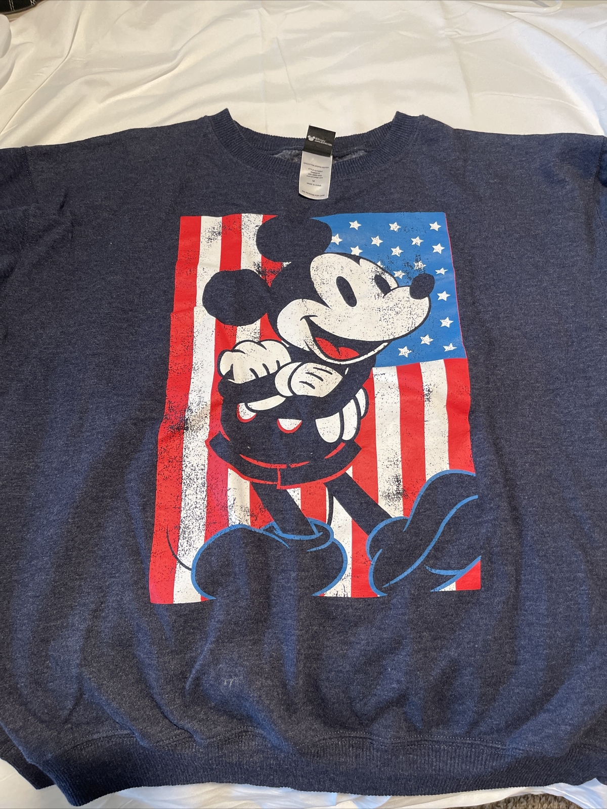 Vintage MICKEY MOUSE Flag Jerry Leigh 90s Light Disne… - Gem