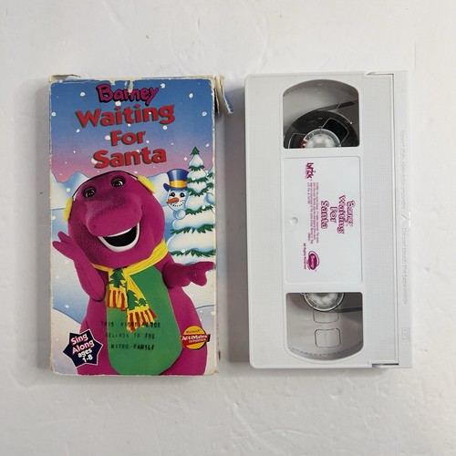 Barney Waiting For Santa VHS 1992 Video Tape Christmas Sing Along Songs ...