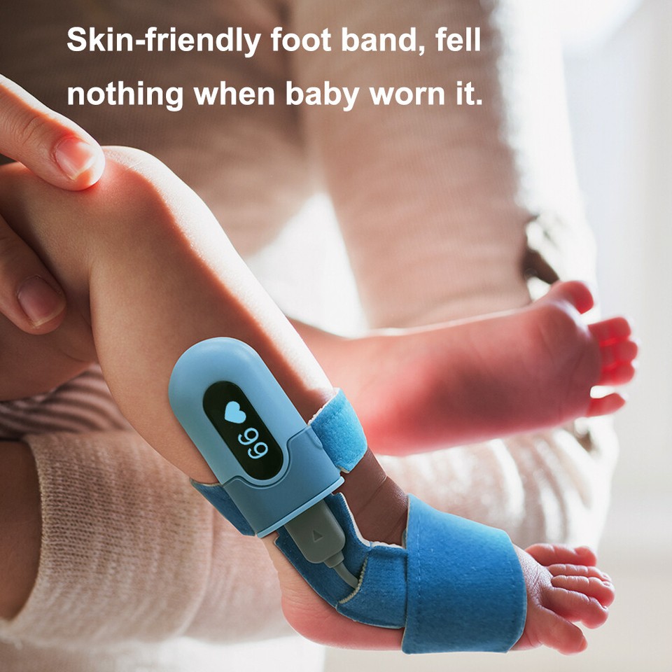 Baby Sleep Monitor Tracking Heart Rate, Average Oxygen Level and body ...