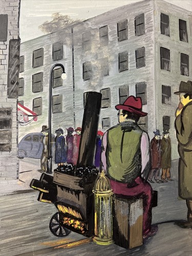 Street Scene Americana ORIGINAL WATERCOLOR PAINTING by ELIZABETH ...