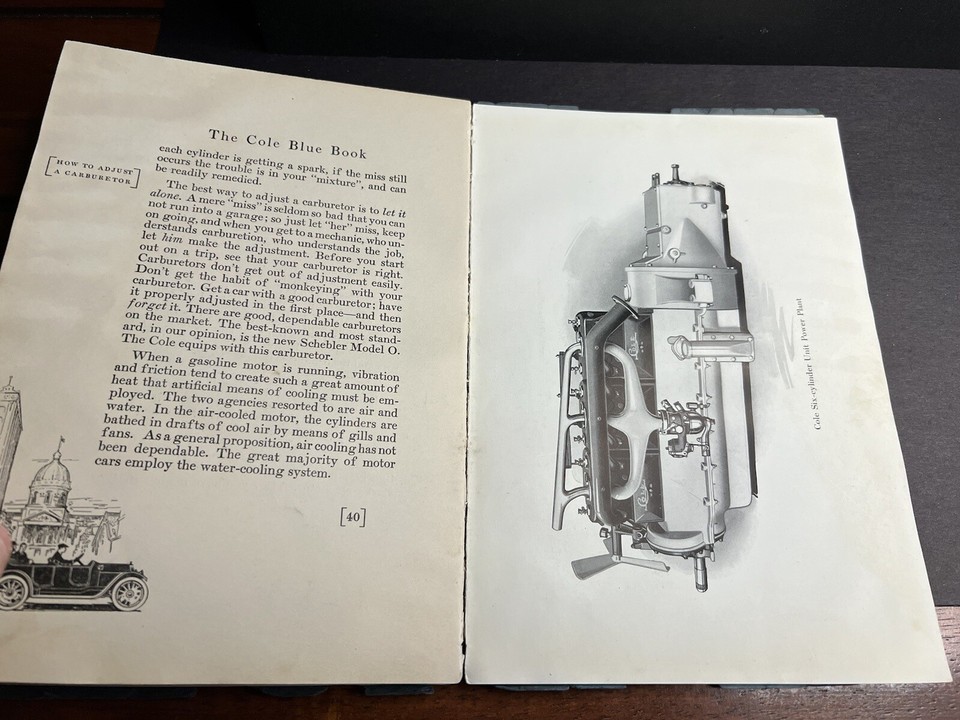 Antique Early Automobile The Cole Blue Book 1912 Indianapolis Cole ...