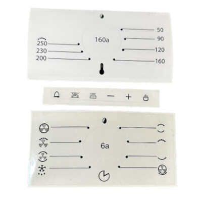 P063734072-1 SMEG TRANSPARENT OVEN CONTROL STICKER SET SA392EB SA398X ...
