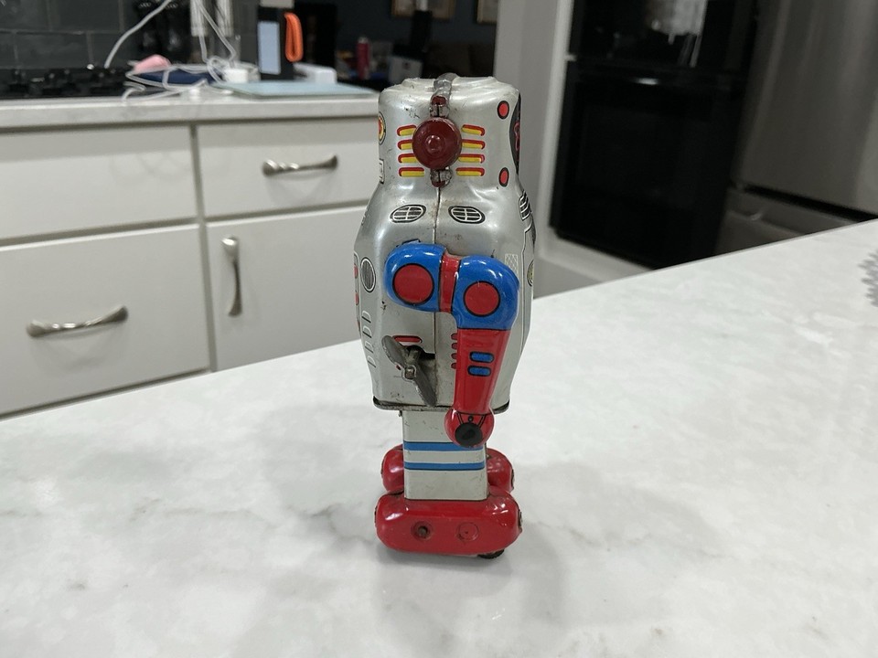SPLIT LEGGED TIN JAPAN WIND UP ROBOT-RARE COLOR VERSION | eBay