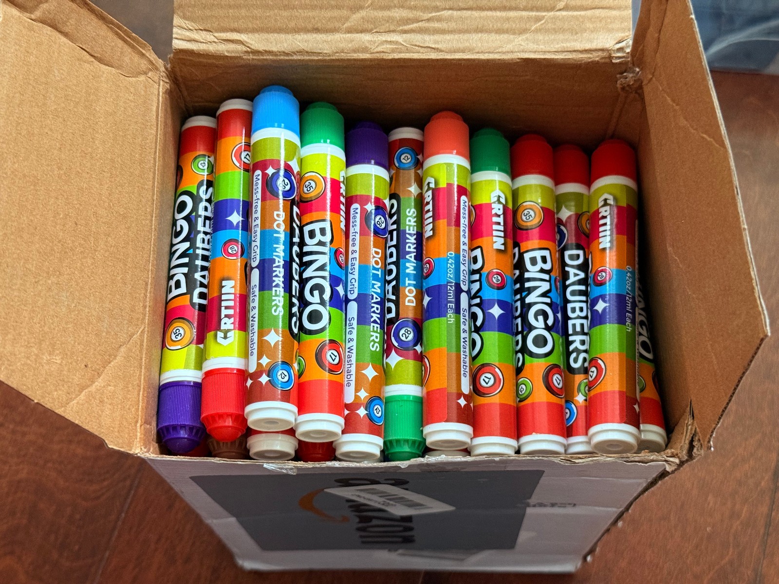 60 Pack Assorted Colors Set of Bingo Daubers Dot Markers Bulk Bingo ...