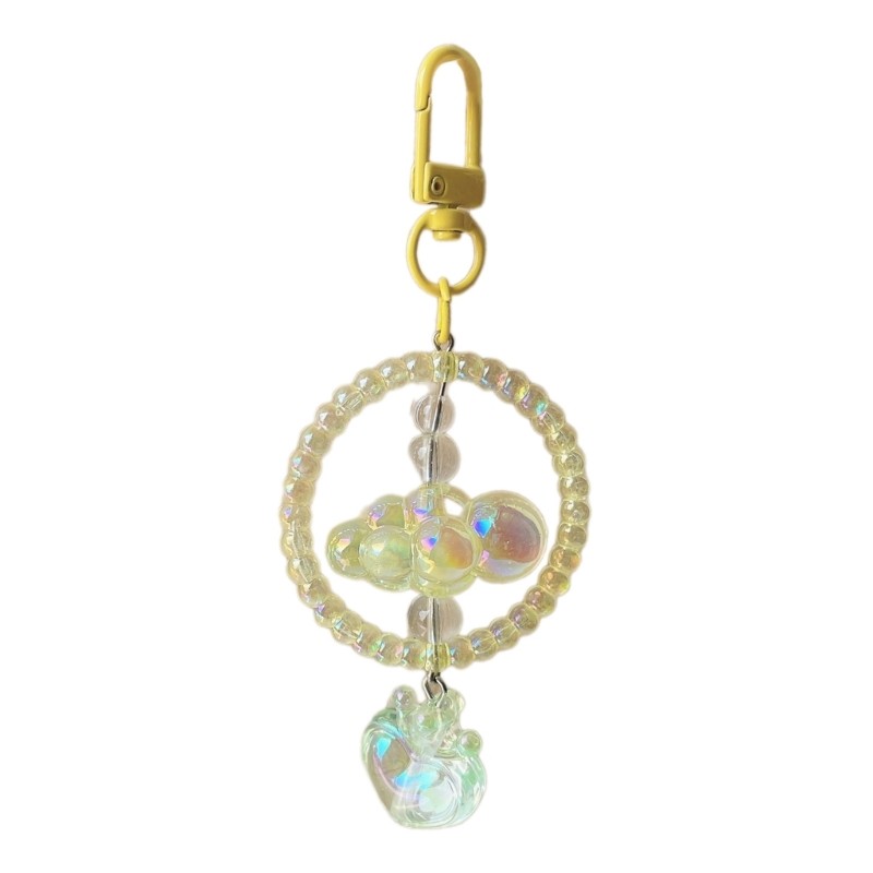 Heart Keyring for Bag Backpack Phone Charm Romantics Beaded Cloud ...