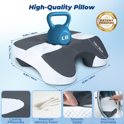 Side Sleeper Pillow with Arm Holes, 2 in 1 Shoulder Relief System for ...