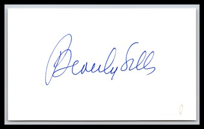 Beverly Sills - Soprano - 3x5 Card - Signed | Autograph (e) | eBay