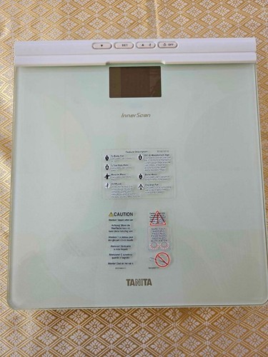 Tanita scales, Inner Scan Body composition monitor white backlit LCD ...