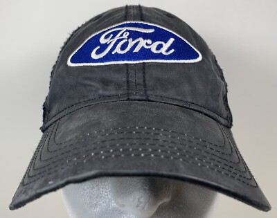 Ford Hat Racing Truck Camo Black Auto F150 Speed Race Cap Leather Style ...