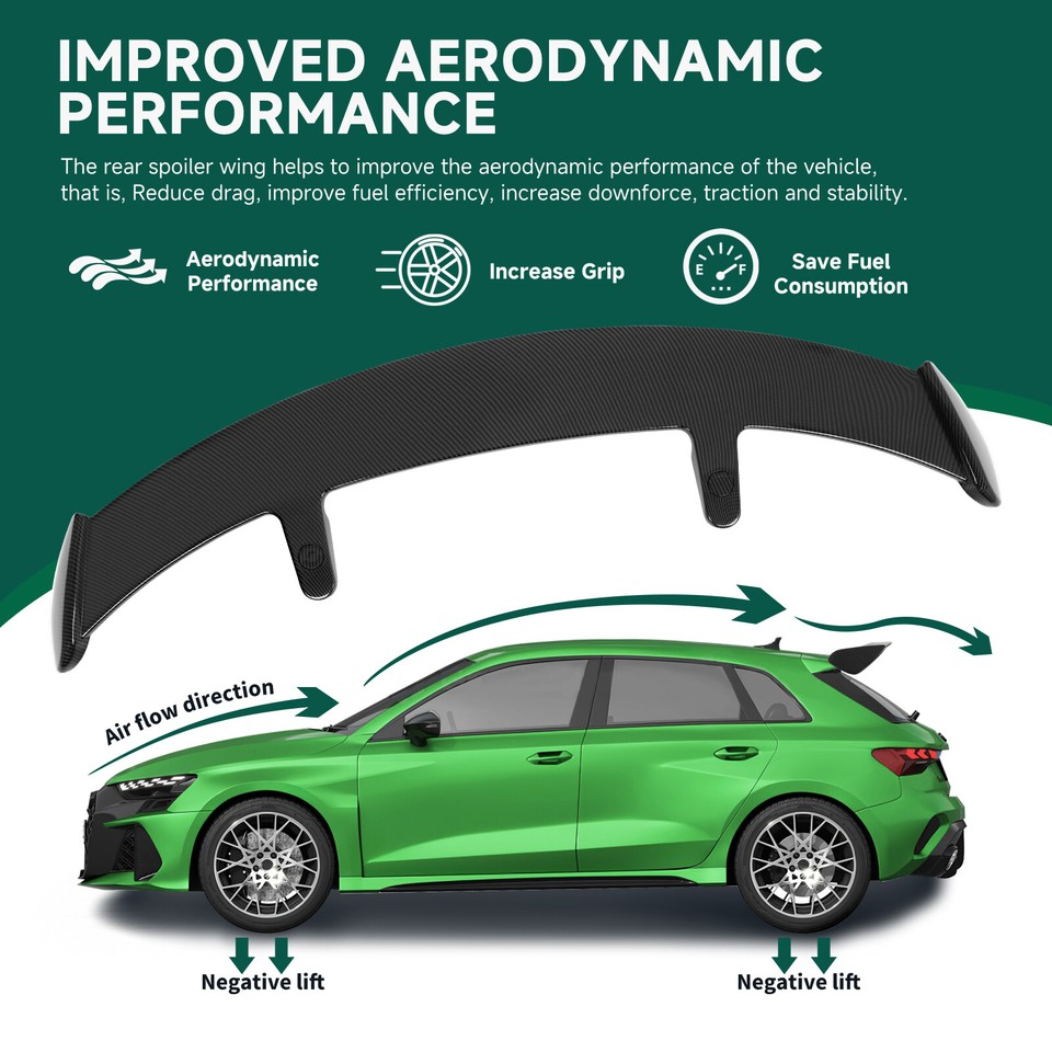 For Toyota Matrix 03-14 Carbon Fiber 52'' Rear Roof Top Window Spoiler ...