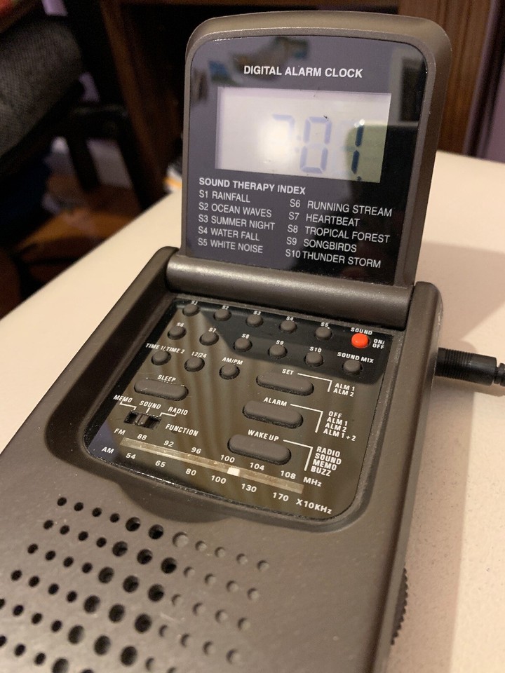 Conair SU5 Sleep Therapy Sounds Travel System: with Alarm Clock, Radio, and Memo | eBay