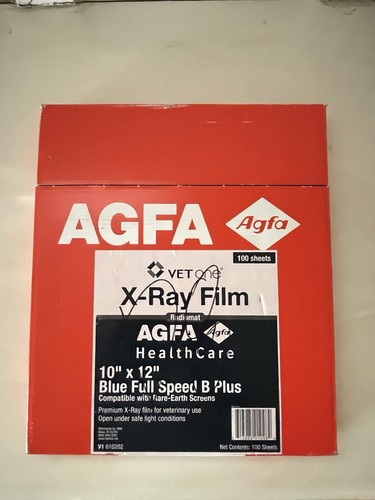 Agfa X-Ray Film 10"x12" blue full speed b plus | eBay