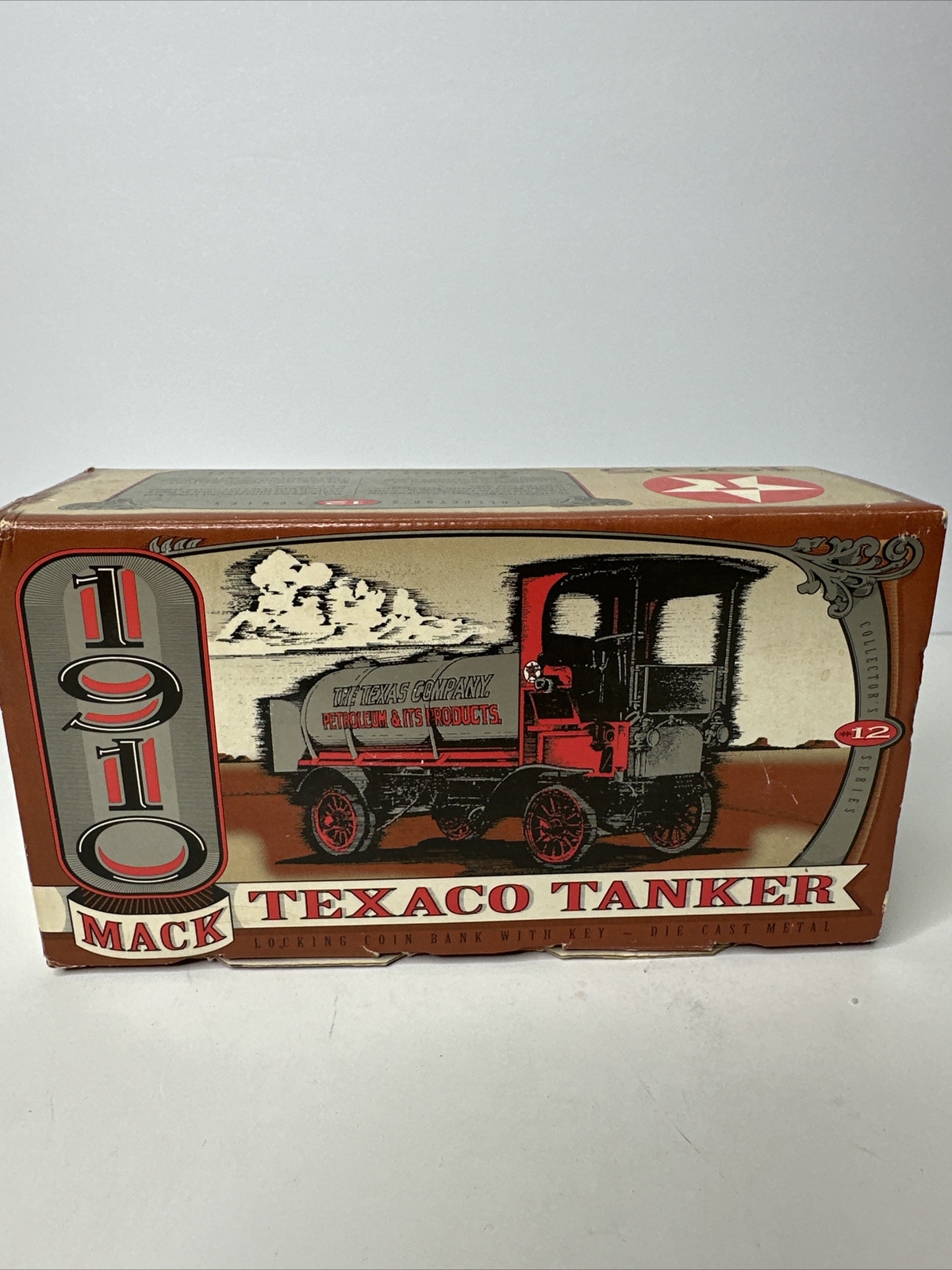 ERTL 1910 Mack Texaco Tanker Collector Series # 12 Die Cast Coin Bank ...
