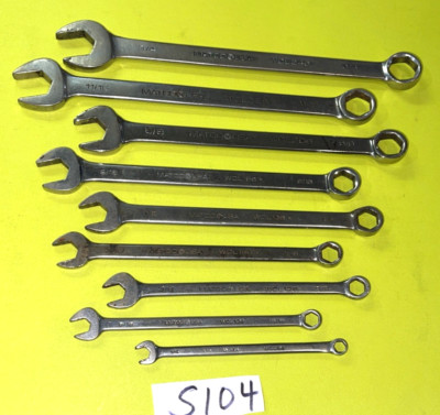 MATCO TOOLS 9 PIECE SAE. COMBINATION WRENCH SET 6 POINT 1/4 TO 3/4 | eBay