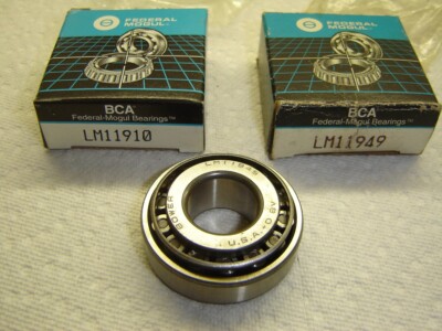 NOS FEDERAL MOGUL LM11949 LM11910 TAPERED ROLLER BEARING & CUP MADE IN ...