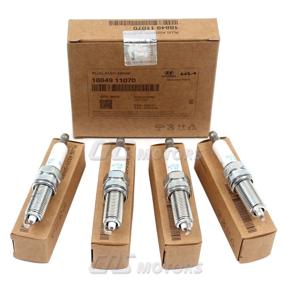 GENUINE Spark Plugs 4PCS for 2015-2024 Hyundai Genesis Kia 1884911070⭐⭐ ...