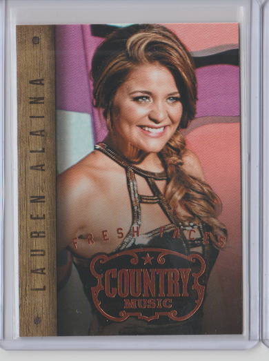 2014 Panini Country Music Insert Fresh Faces Trading Card #7 Lauren ...