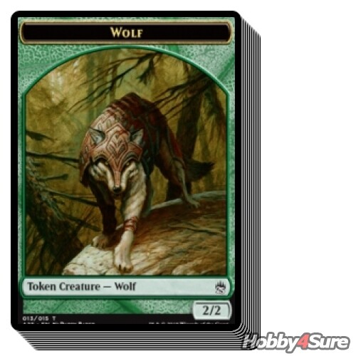 10 pcs Wolf Token (13/15) M/NM Magic: The Gathering MTG Masters 25 | eBay