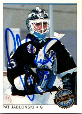 Pat Jablonski autographed Hockey Card (Lightning) 1993 O-Pee-Chee ...