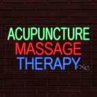 NEW "ACUPUNCTURE MASSAGE THERAPY" 33x18x1 INCH LED FLEX WINDOW INDOOR ...