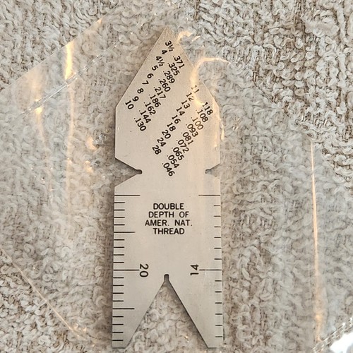 QTY of 1ea. L.A.Spievak Corp "Fish-Tail" 60º Thread Center Gage - new ...
