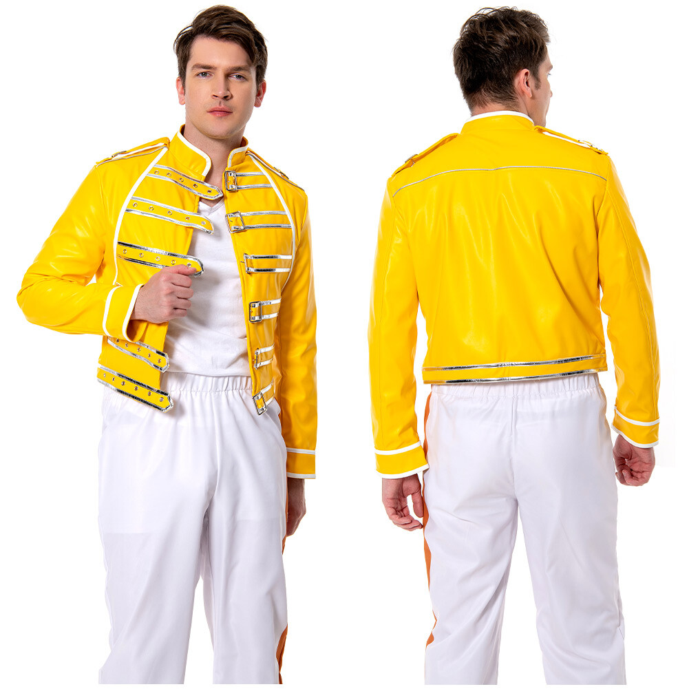 Queen Lead Vocals Freddie Mercury Cosplay Wembley On Stage Costume ...