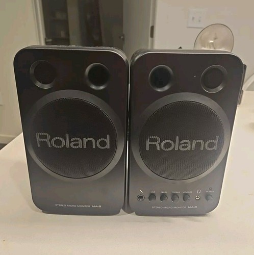 Roland Stereo Micro Monitor Powered Speakers MA-8BK | eBay