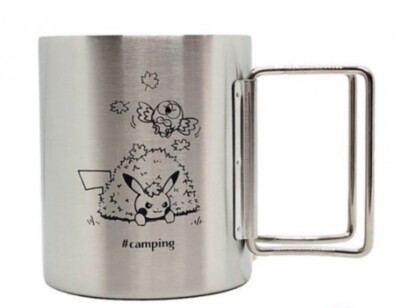 Pokemon Center Japan Official LOGOS Pikachu Rowlet Camping Picnic Mug ...
