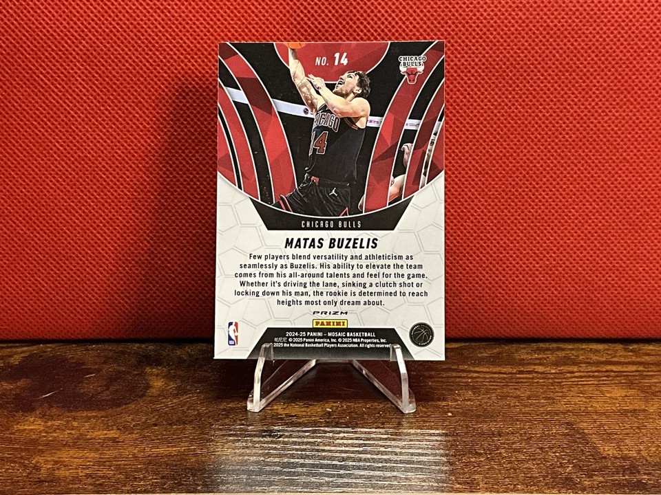 2024/25 Panini Mosaic -Matas Buzelis Elevate Rookie Mosaic #14 - Bulls ...