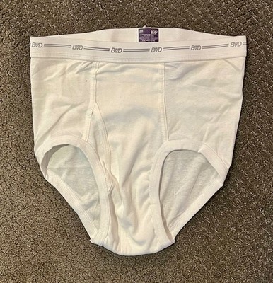 Vtg BVD USA Cotton Classic Full Rise Blue Brief Men’s 38 Large Lg L | eBay