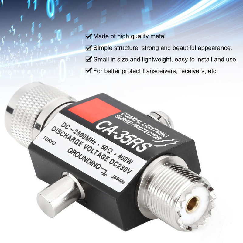Radio Repeater Coaxial Anti-Lightning Antenna Surge Arrestor Protector ...