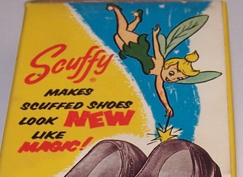 Walt Disney's Mickey Mouse Scuffy Brushless Brown Shoe Polish 1950's | eBay