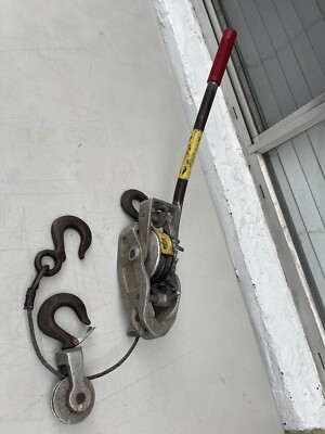 lug all Model 300-10 Hoist 1500lbs/3000lbs.Cable Hoist Ratcheting Come ...