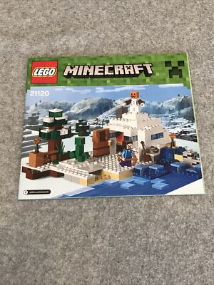 LEGO Minecraft: The Snow Hideout (21120) Retired 100% Complete ...