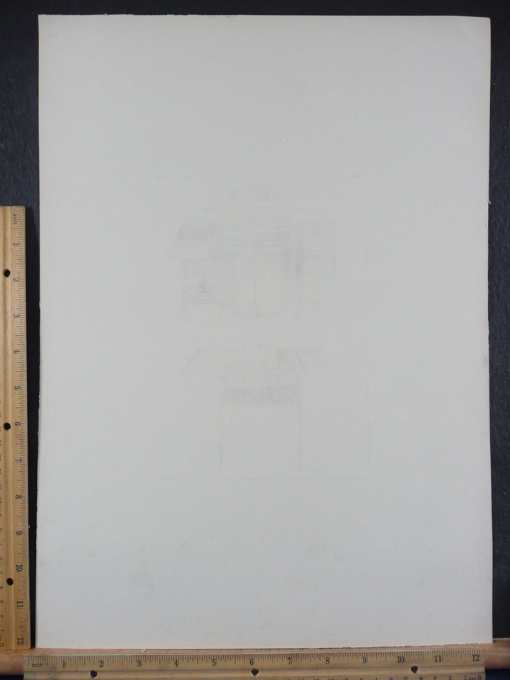 Rare Antique Original VTG Ornate Relief Design Vanity Table Engraving ...