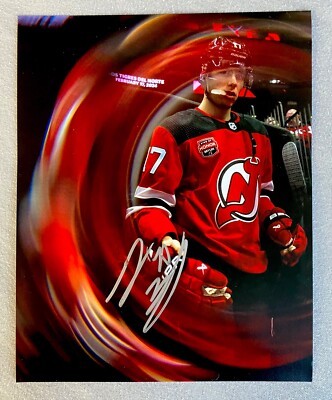 NEW JERSEY DEVILS- SIMON NEMEC AUTOGRAPH 8x10 PORTRAIT PHOTO YOUNG ...