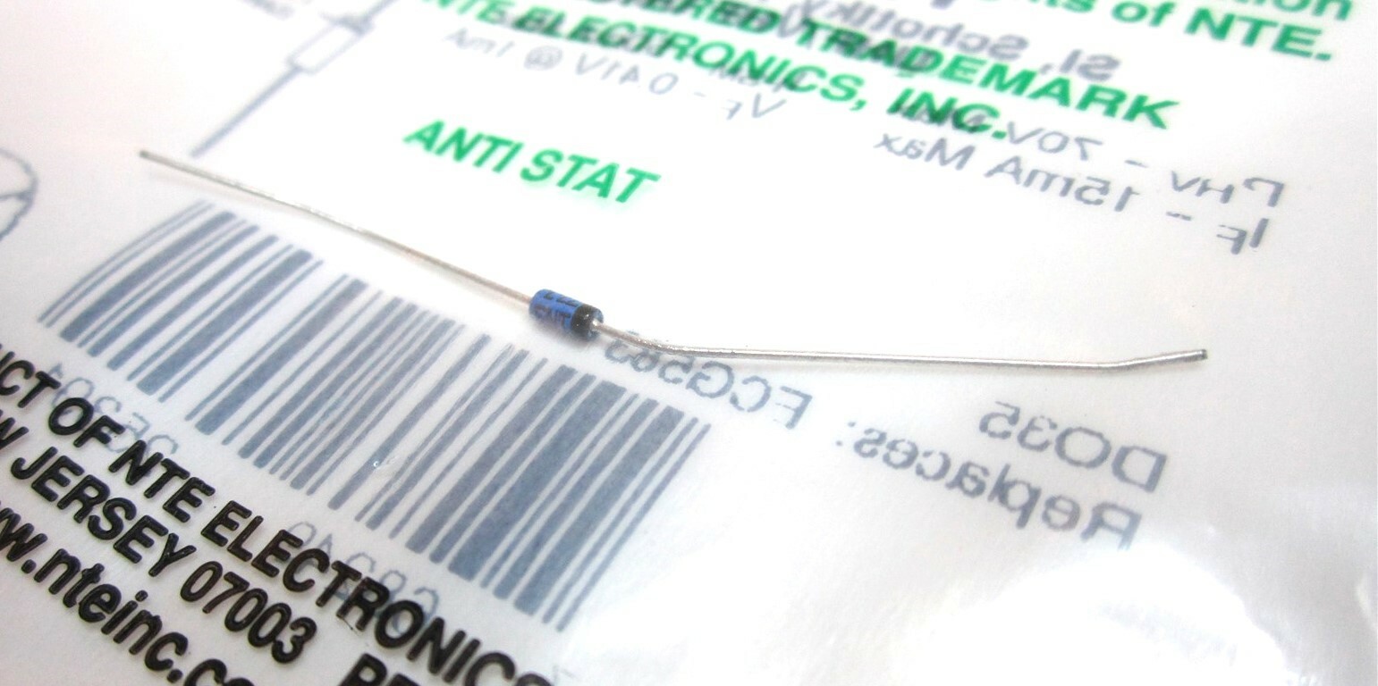 NTE (NTE583) 70V 15mA Fast Switching Schottky Diode for UHF/VHF ...