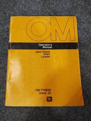John Deere JD 544C WHEEL LOADER OPERATOR MANUAL OPERATION MAINTENANCE ...