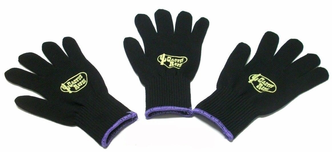 Black Roping Glove 3 Pack Small by Cactus Ropes Official Rope Of The ...