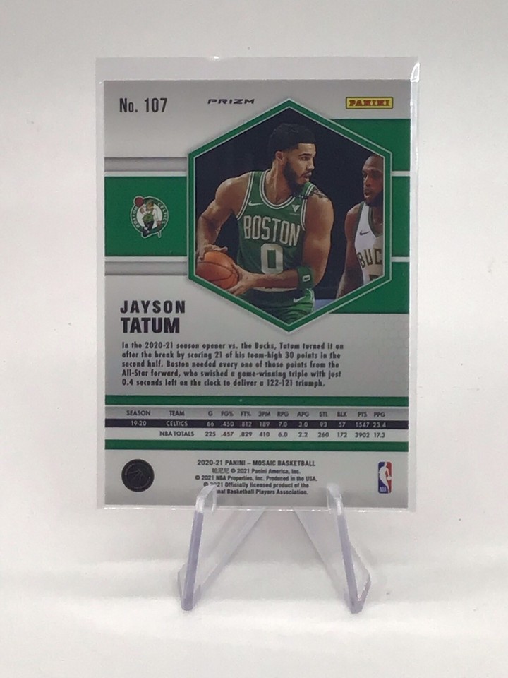 2020-21 Panini Mosaic #107 JASON TATUM Pink Mosaic PRIZM 🏀 | eBay